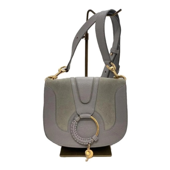 See By Chloe | Bags | See By Chloe Gray Crossbody Bag With Gold Accents ...